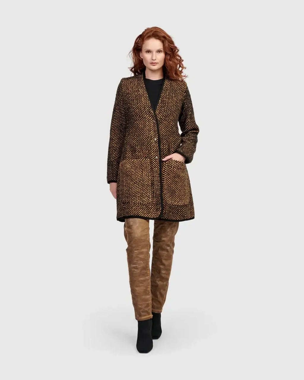 Cozy Library Jacket - Tailored Knit Cardigan